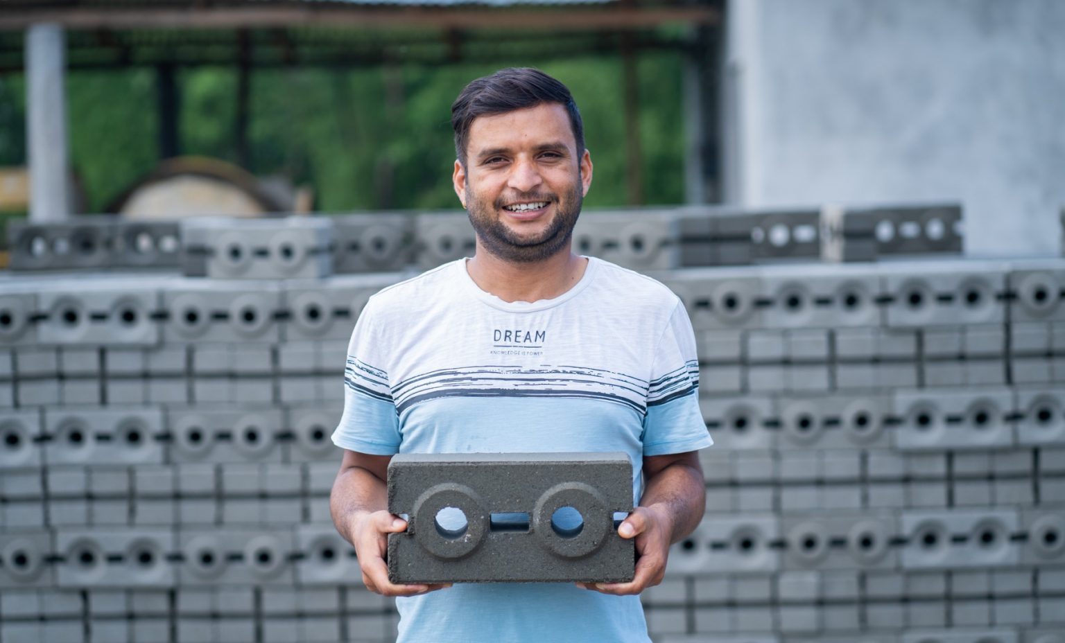 Eco-friendly construction - CSEB compressed stabilized earth brick